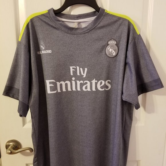 Shirts | Real Madrid Ronaldo Fly Emirates 7 Soccer Jersey | Poshmark